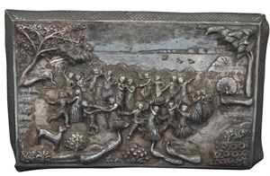 Bid & Hammer > An exceptionally rare Indian silver rectangular plaque